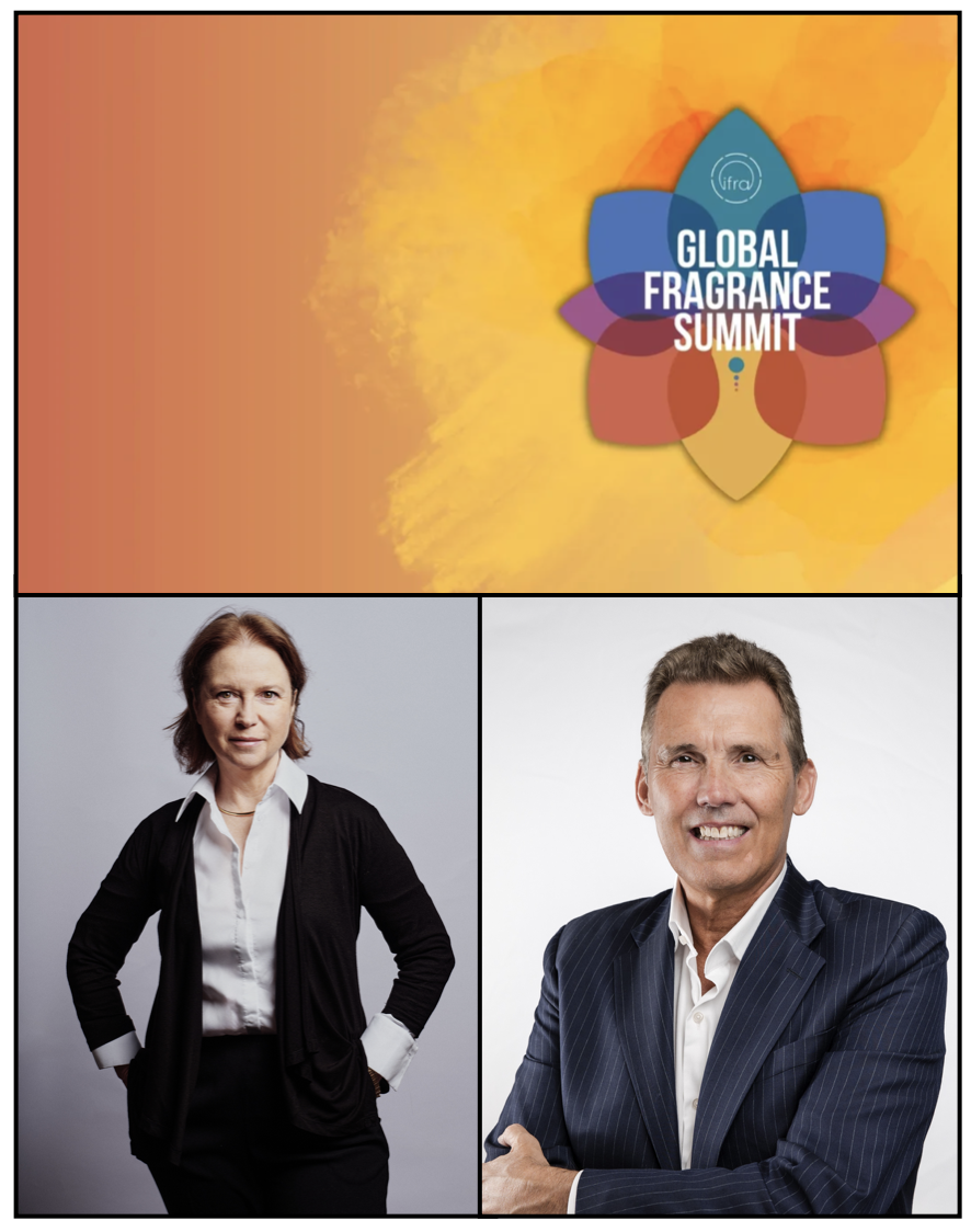 Calice Becker and Steve Nicoll, speakers at the IFRA Fragrance Summit ...